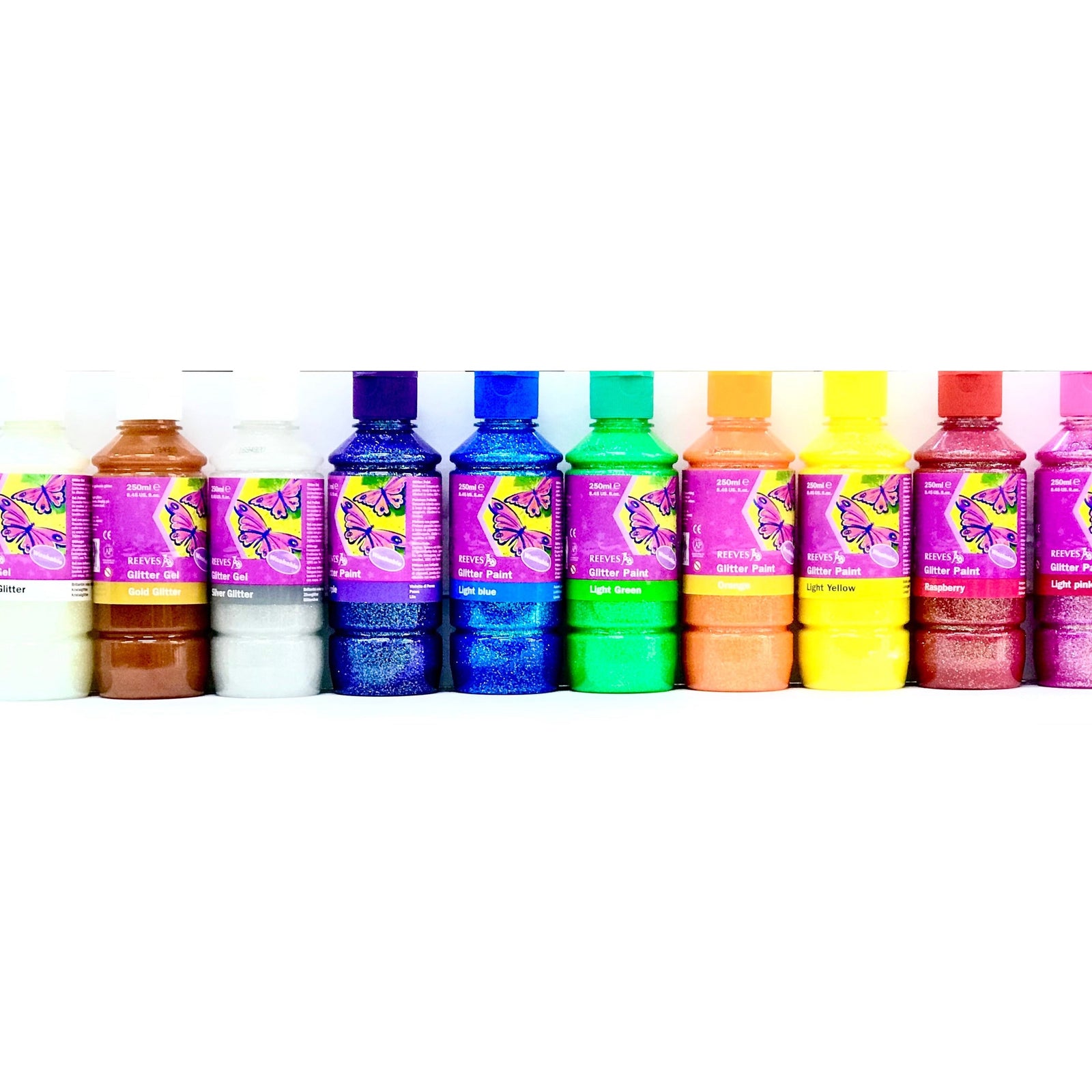 Special Offer Reeves Glitter Paint Set 250ml x 10 Bottles – Istiklal ...
